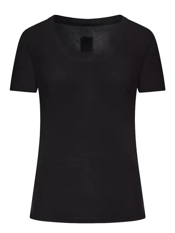 120% Lino Short-sleeve T-shirt - Black