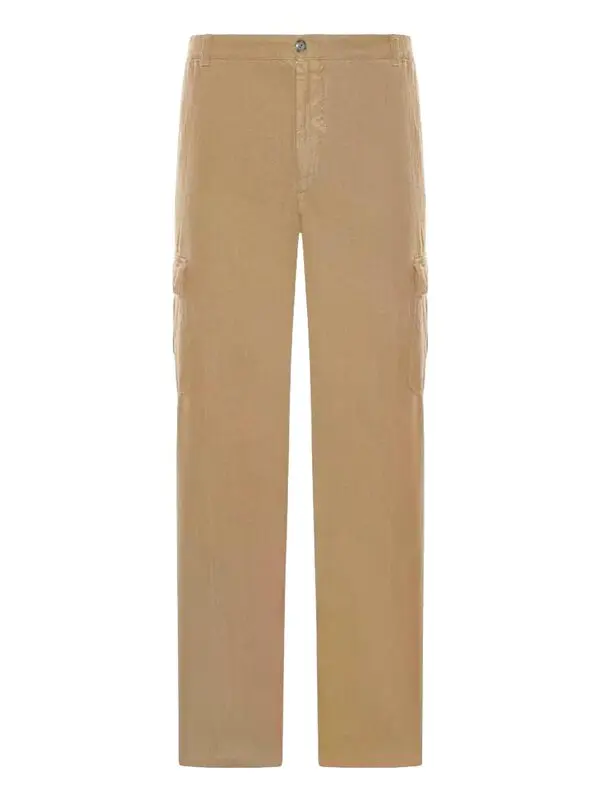 120% Lino Linen Cargo Pants - Neutrals