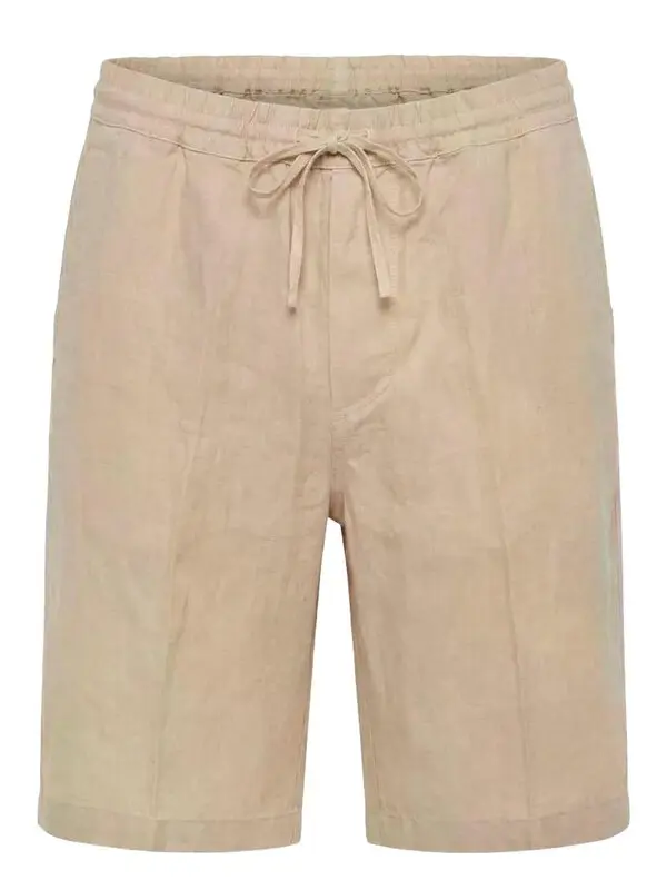 120% Lino Linen Drawstring Shorts - Neutrals