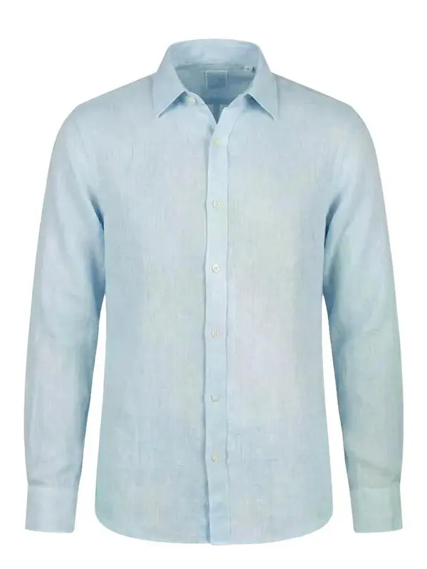 120% Lino Long-sleeve Shirt - Blue