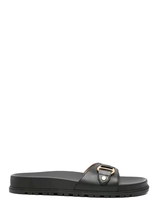 Ralph Lauren Tasha Buckle-detail Sandals - Black
