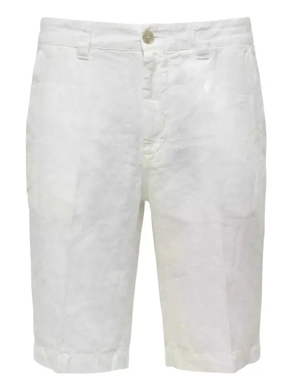 120% Lino Linen Shorts - White