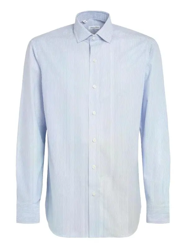 SALVATORE PICCOLO Striped Shirt - Blue