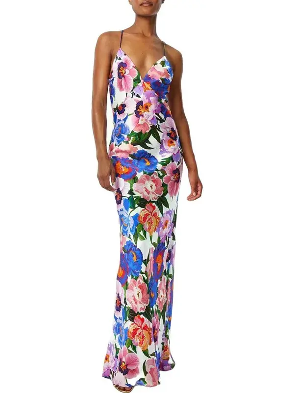 Borgo De Nor Floral-print Maxi Dress - White