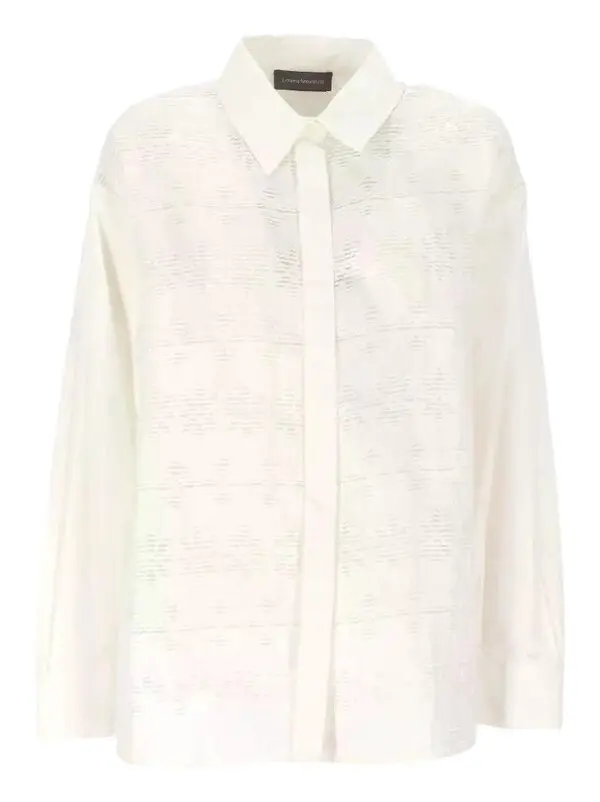 Lorena Antoniazzi Fil-coupé Long-sleeve Shirt - White