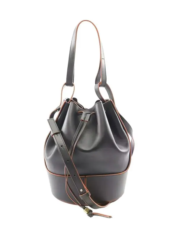 Loewe 2010s Medium Balloon Bucket Bag - Black