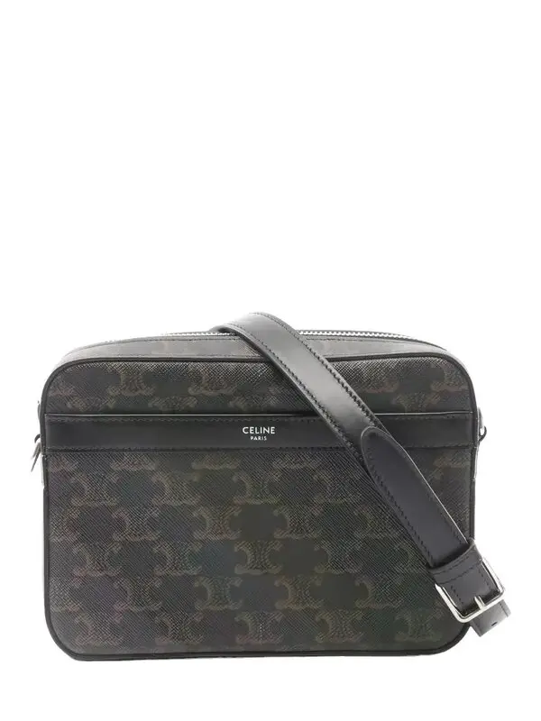 Celine Small Triomphe Cross Body Bag - Black