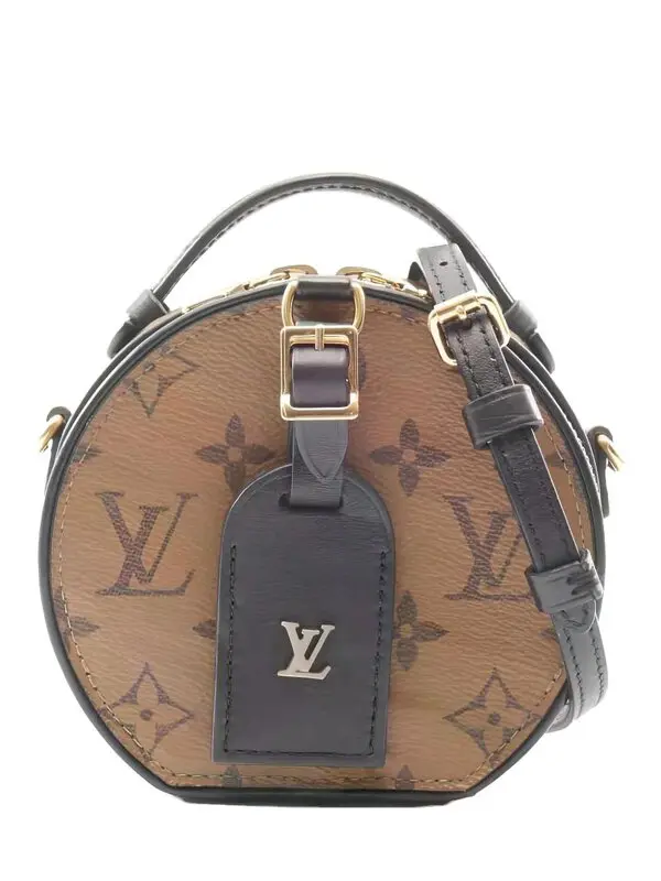 LOUIS VUITTON 2021 Mini Boite Chapeau Monogram Reverse - Brown