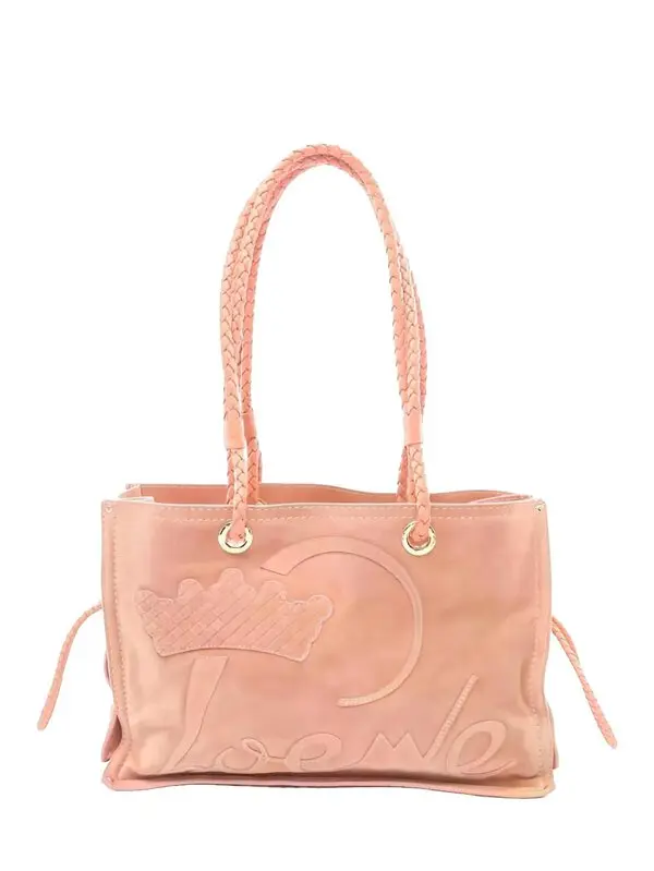 Loewe 2000s Braided Tote Bag - Pink