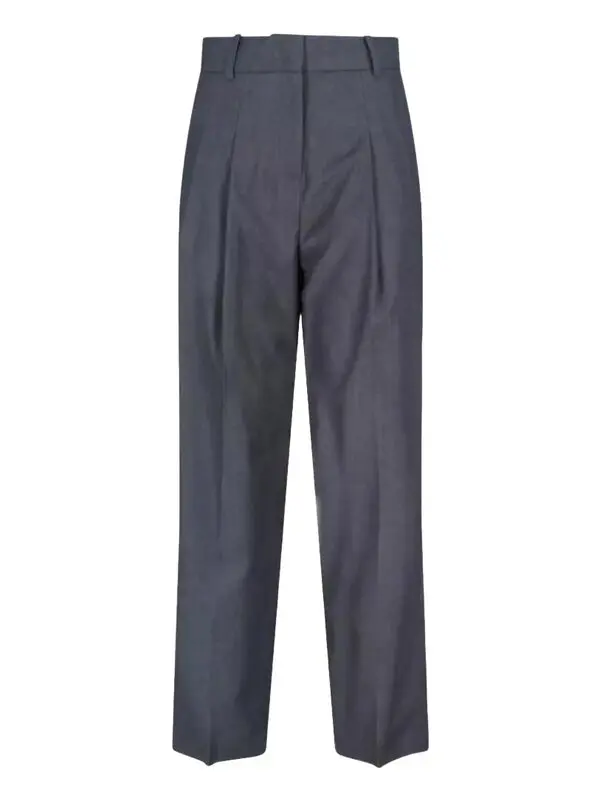 THE FRANKIE SHOP Gelso Pleated Trousers - Grey