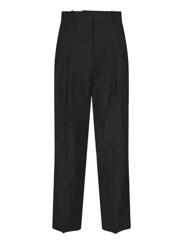 THE FRANKIE SHOP Gelso Pleated Trousers - Black