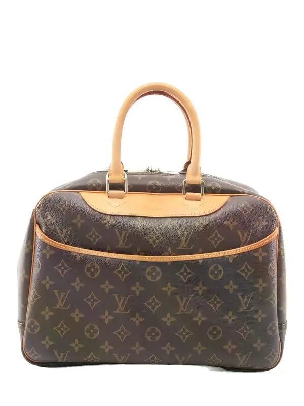 LOUIS VUITTON 2000s Deauville Monogram Duffle Bag - Brown