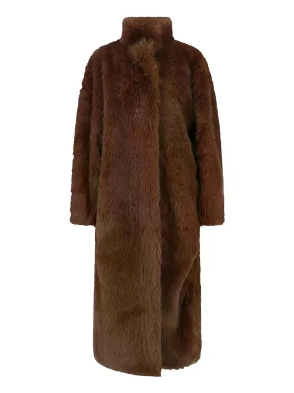 THE FRANKIE SHOP Ravello Faux-fur Coat - Brown