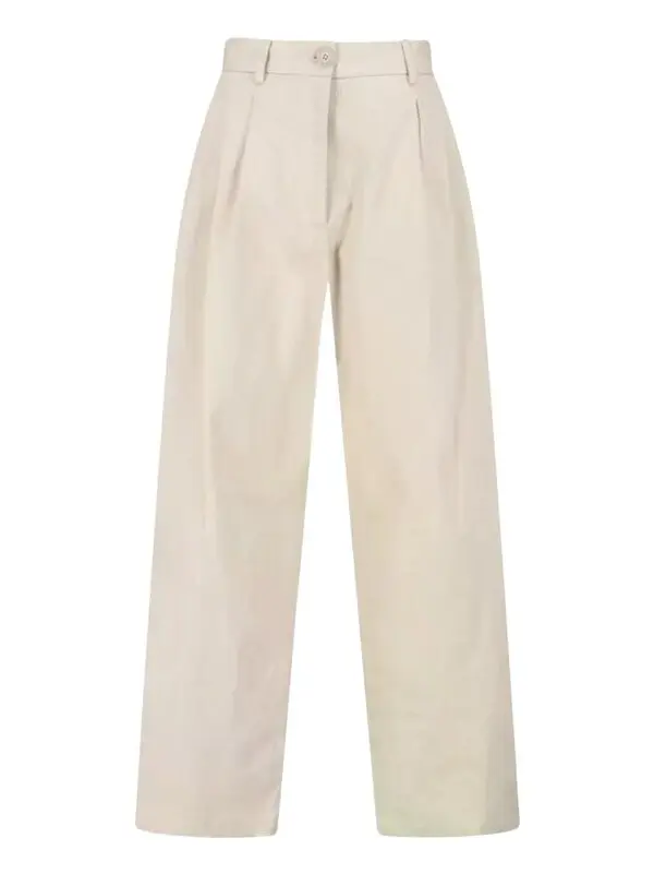 THE FRANKIE SHOP Nostrand Pleated Chino Trousers - Neutrals