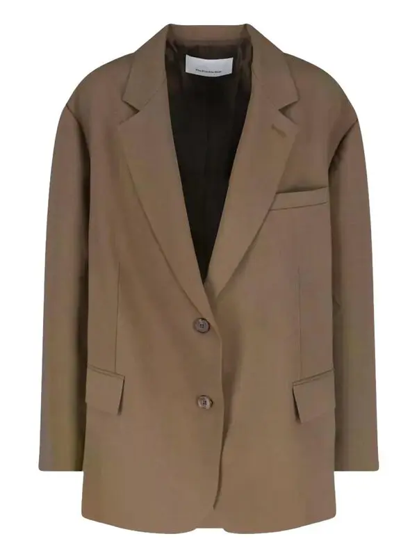 THE FRANKIE SHOP Bea Single-breasted Blazer - Brown