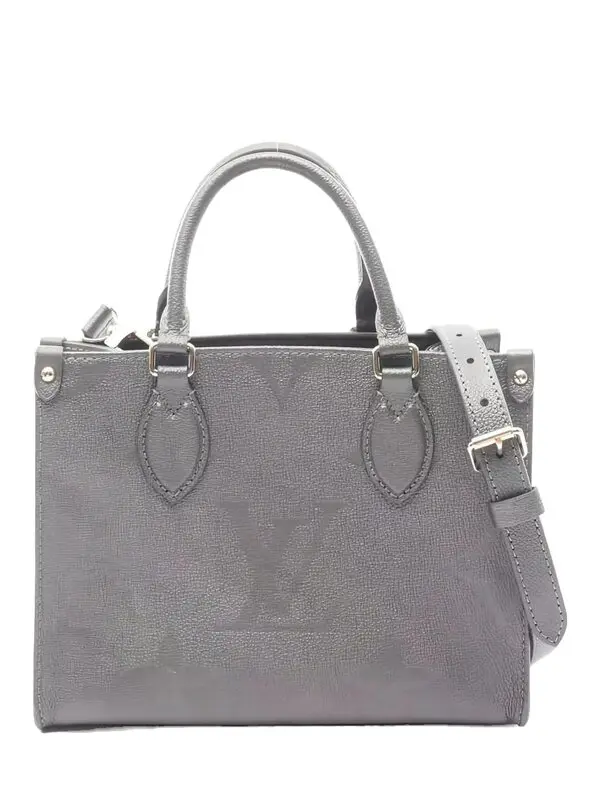 LOUIS VUITTON 2021 Onthego Pm Tote Bag - Grey