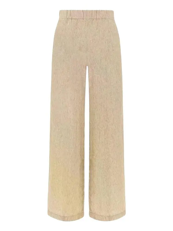 Paul & Shark Linen Palazzo Pants - Neutrals
