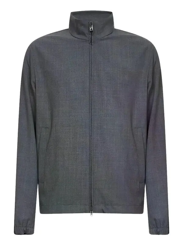 Herno Zip-up Stand-collar Jacket - Grey