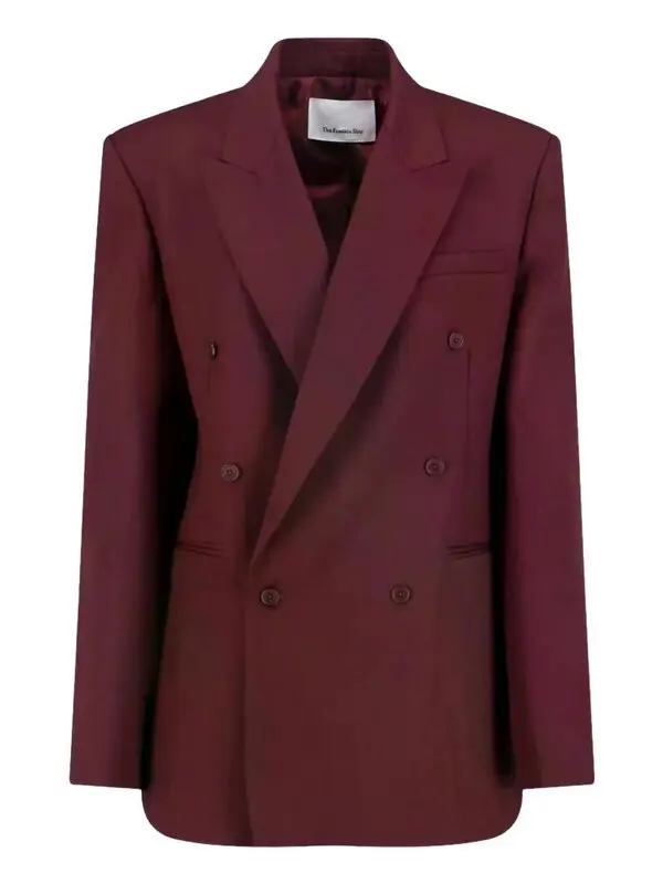 THE FRANKIE SHOP Monterey Double-breasted Blazer - Red