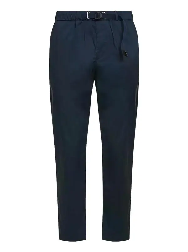 WHITE SAND Belted Trousers - Blue