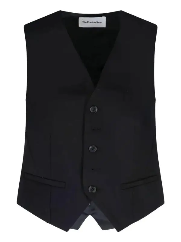 THE FRANKIE SHOP Gelso Waistcoat - Black