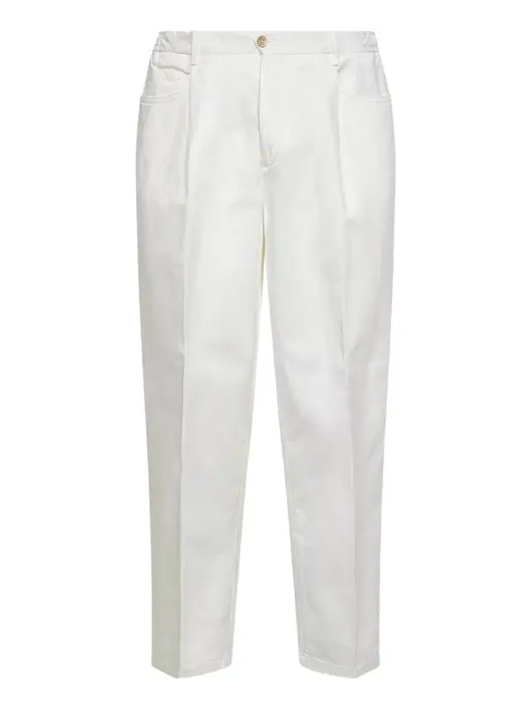 BRIGLIA 1949 Pleated Trousers - White