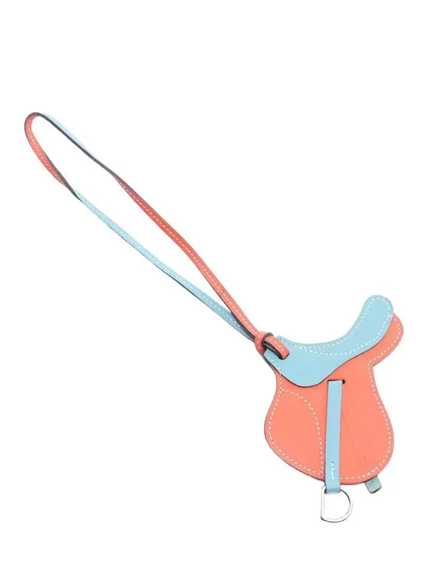 Hermès 2010s Saddle Bag Charm - Blue