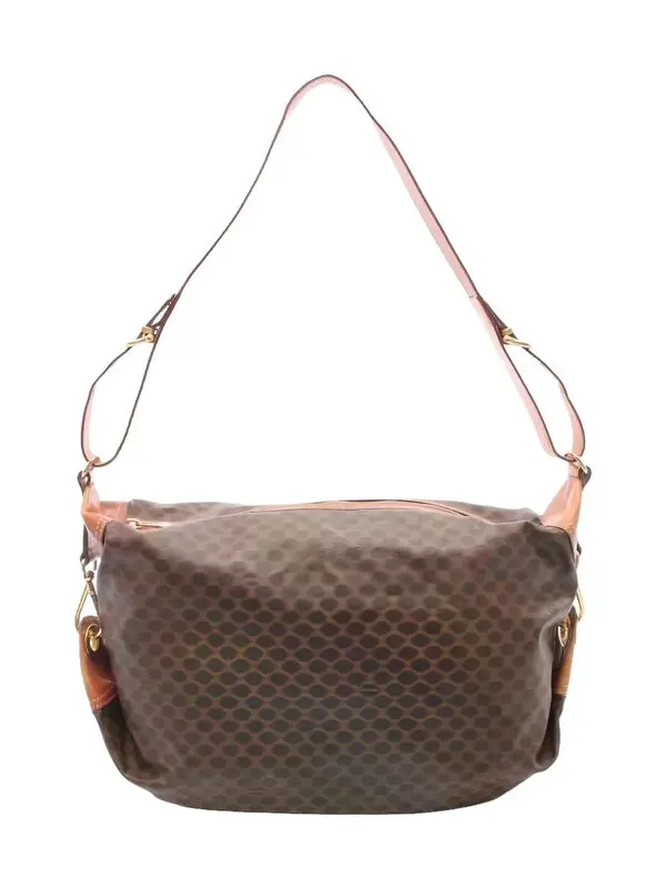 Celine 2000s Macadam Shoulder Bag - Brown