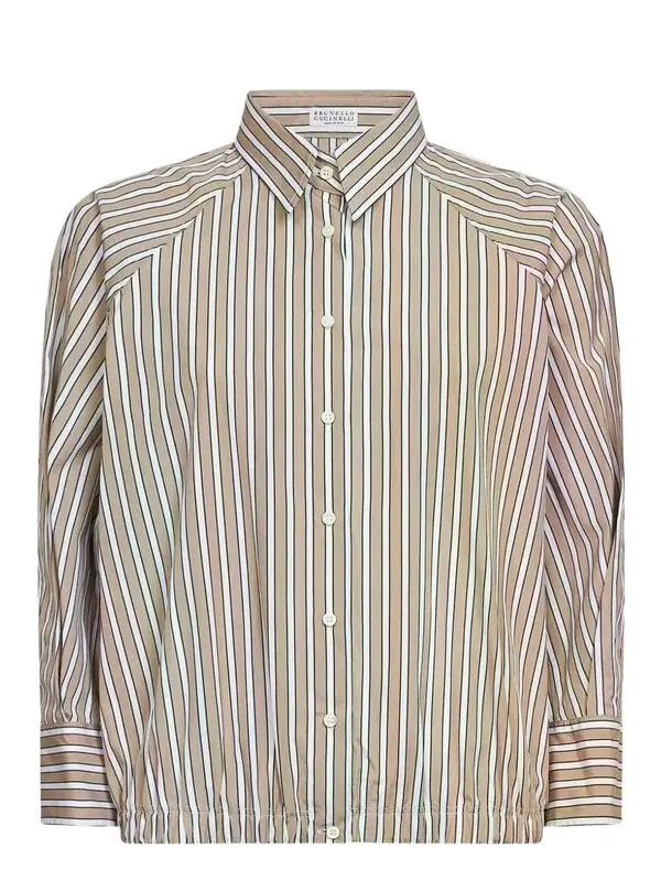Brunello Cucinelli Striped Shirt - Neutrals