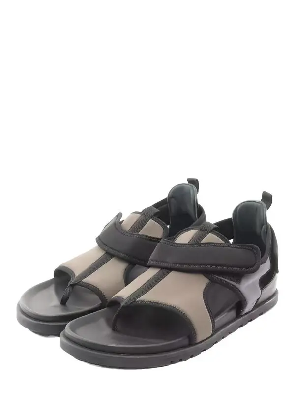 Hermès Giorno Touch-strap Sandals - Black