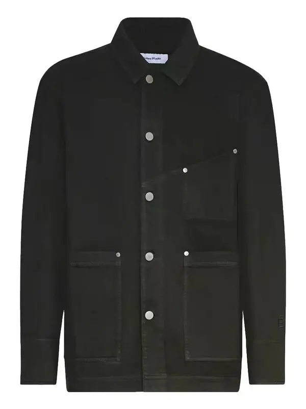 Études Studio Worker Rivet-detailed Patch-pocket Jacket - Black