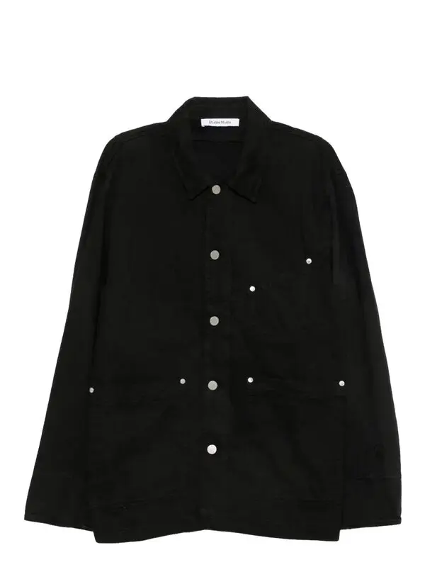 Études Studio Rivet-detailed Worker Jacket - Black