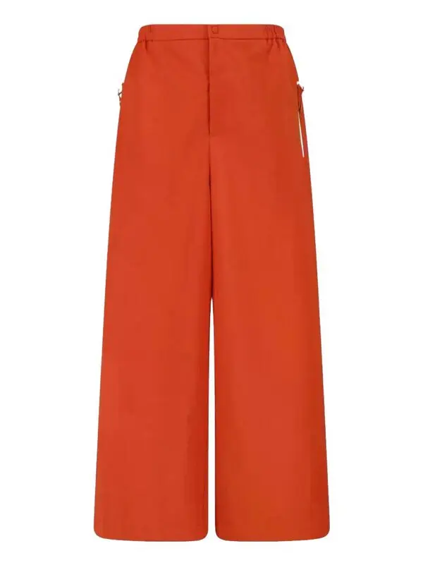 Lacoste Wide-leg Track Pants - Orange