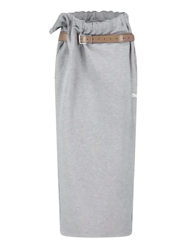 MAGLIANO Provincia Belted Midi Skirt - Grey
