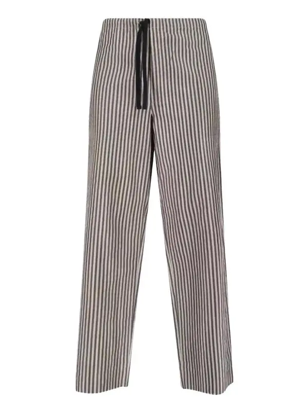 KAPTAIN SUNSHINE Striped Drawstring Trousers - Neutrals