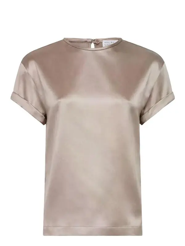 Brunello Cucinelli Crew-neck T-shirt - Neutrals