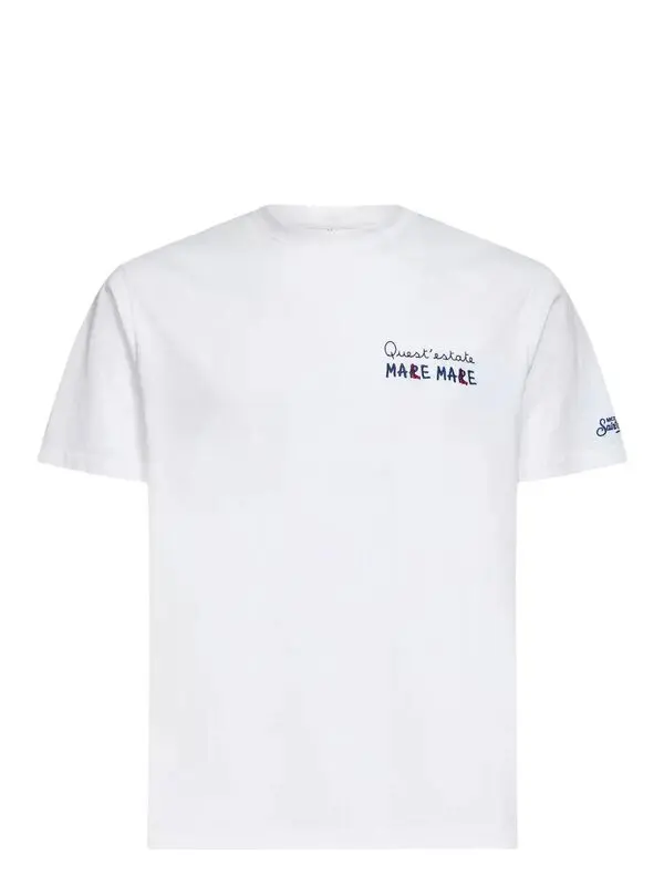 MC2 SAINT BARTH Embroidered T-shirt - White