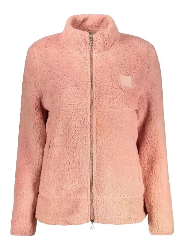 LAURA BIAGIOTTI Fleece Texture Zip-up Jacket - Pink
