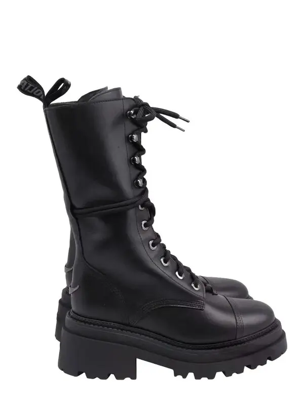 Zadig&Voltaire Ride Leather High-top Boots - Black