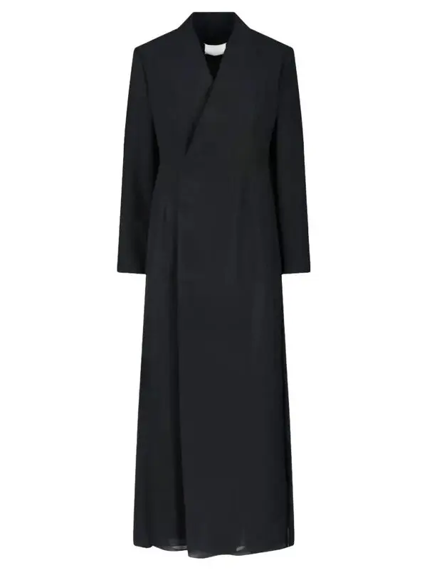 MAISON MARGIELA V-neck Maxi Dress - Black