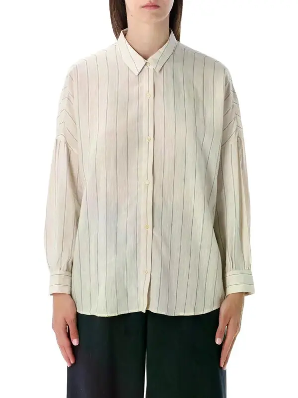 SESSUN Botan Striped Shirt - Neutrals