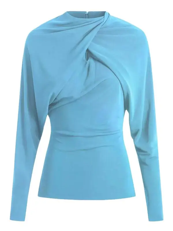 16Arlington Alcide Draped Twist Top - Blue