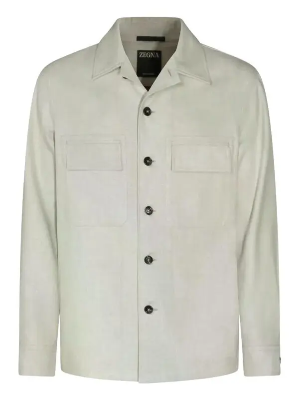 Zegna Chest-pocket Shirt Jacket - Neutrals