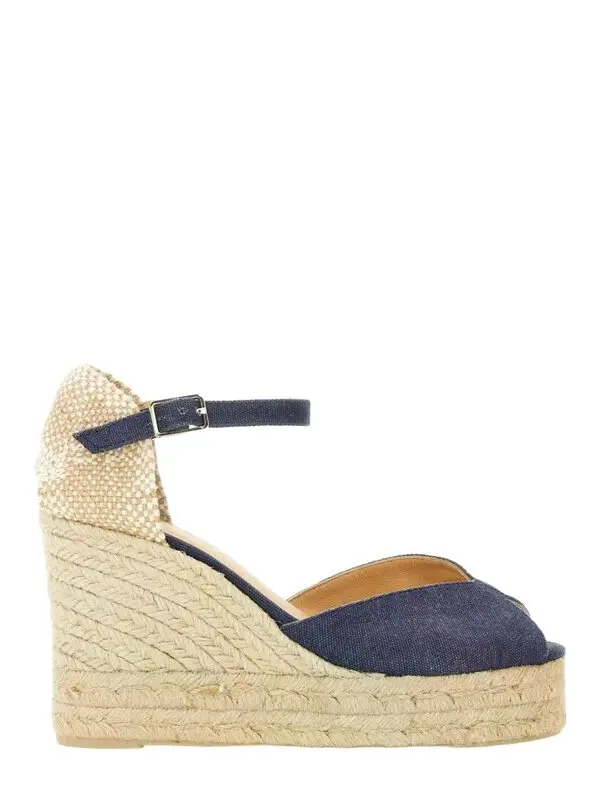 CastaÑer Bianca Wedge Sandals - Blue