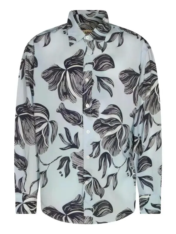 Altea Floral-print Shirt - Blue