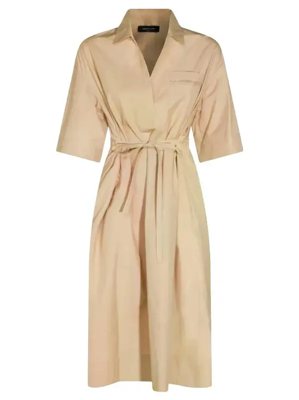 Fabiana Filippi Cotton Midi Dress - Neutrals