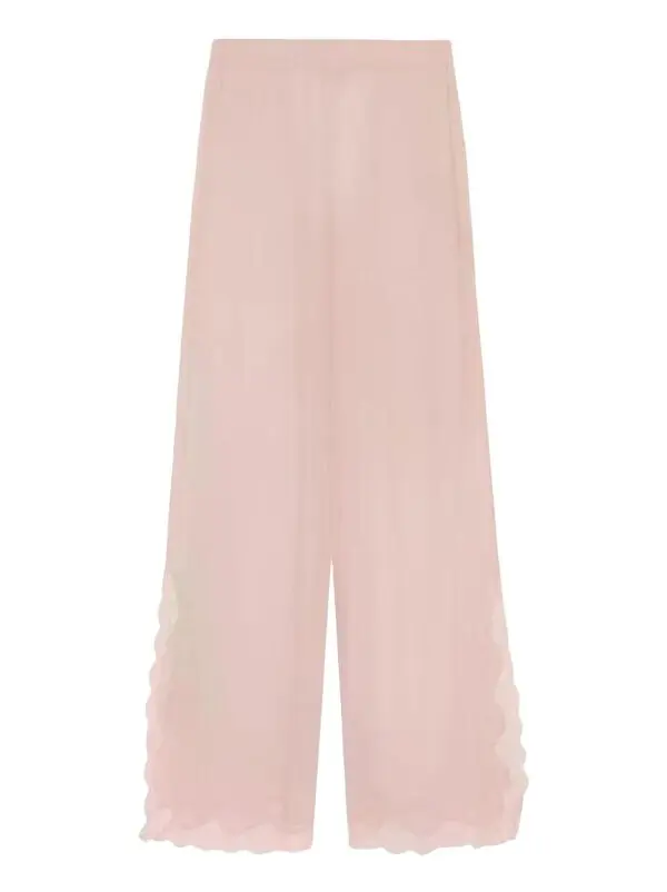 16Arlington Ricci Lace-trim Trousers - Pink