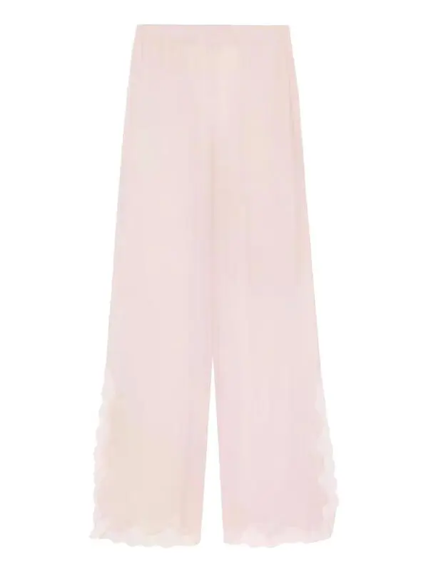 16Arlington Ricci Lace-trim Trousers - Pink