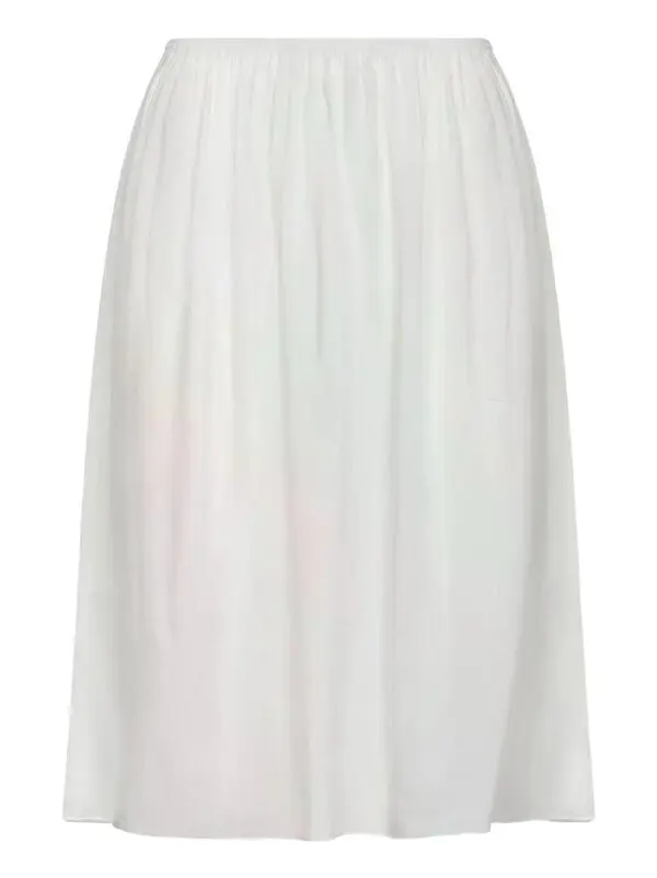 Maurizio Elasticated Gathered Skirt - White