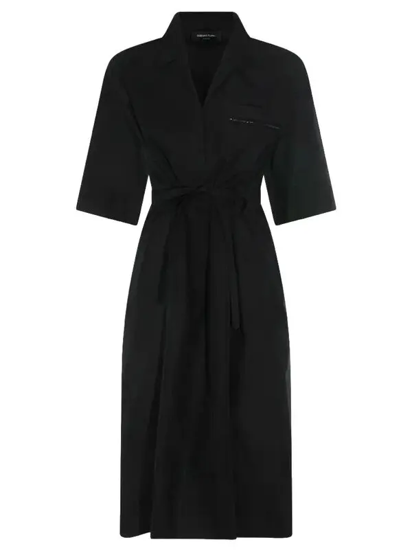 Fabiana Filippi Cotton Midi Dress - Black